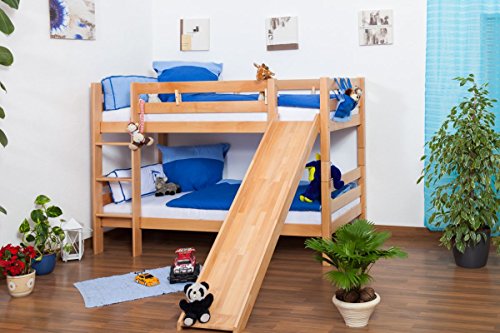 Etagenbett mit Rutsche - dein-kinderhochbett.de